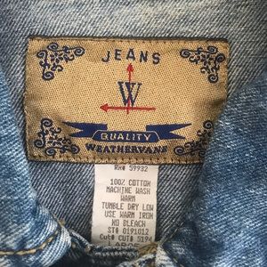 Vintage | Jackets & Coats | Vintage Slash Cut Back Denim Jean Crop Vest ...